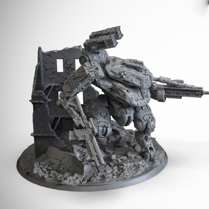 3D Printable Hammer Tank Last Stand Set100mm by Extra Guy