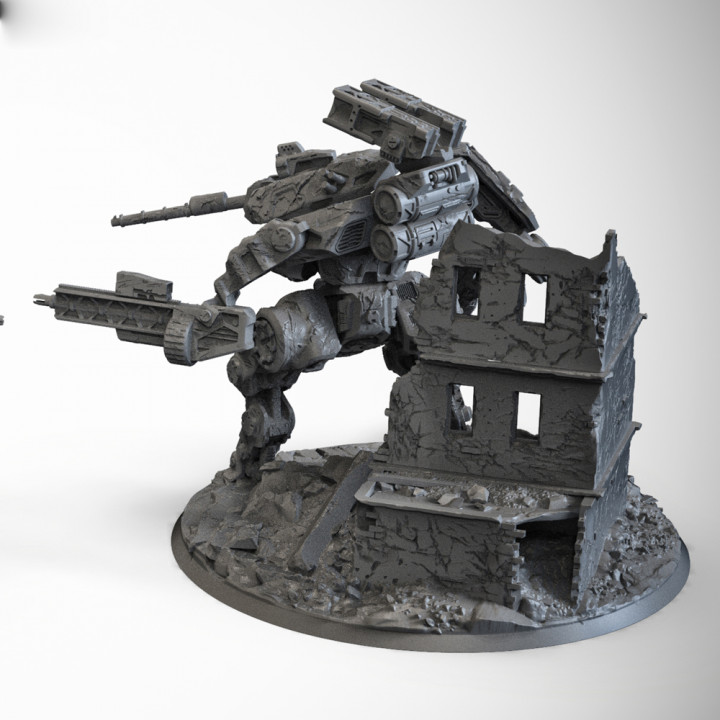 3D Printable Hammer Tank Last Stand Set100mm by Extra Guy