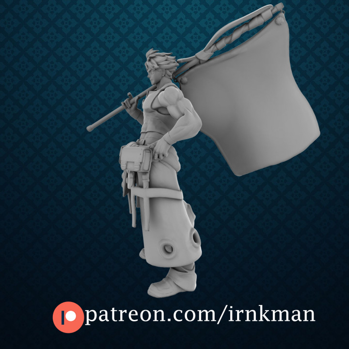 3D Printable Banner Bearer by Irnkman