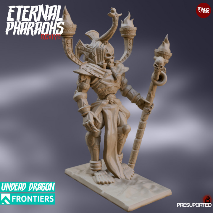 3D Printable Eternal Pharaohs Revive: Bone Colossus (10/15mm) by Tordo ...