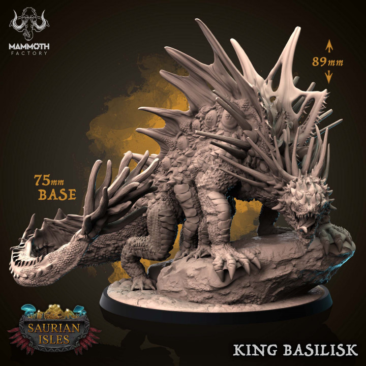 3D Printable King Basilisk by Mammoth Factory