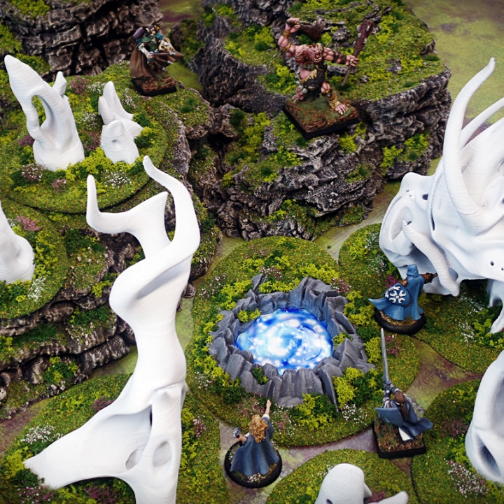 3D Printable Encounter at the Mystic Pool by Terrainify