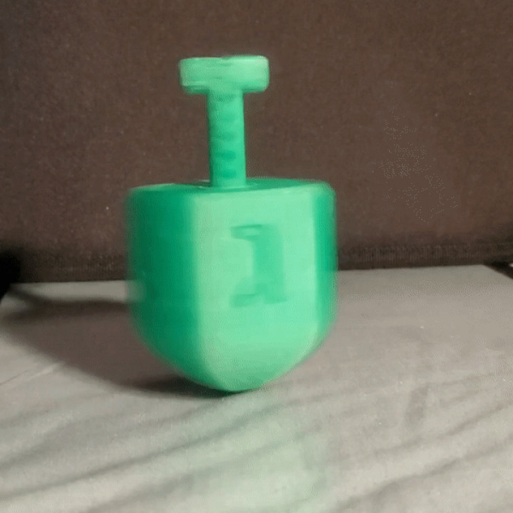 3D Printable Tippi Dreidel by Kody Timm