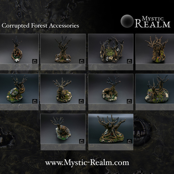 3D Printable Mystic-Realm's Act 1: the Corrupted Forest Terrain Set by ...