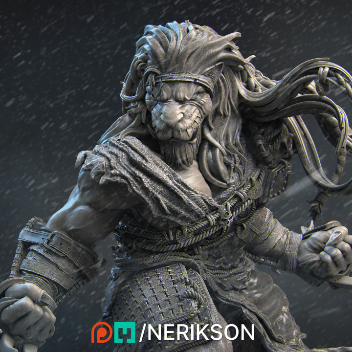 3D Printable Azat, Way of the Long Death Monk [presupported] by Nerikson