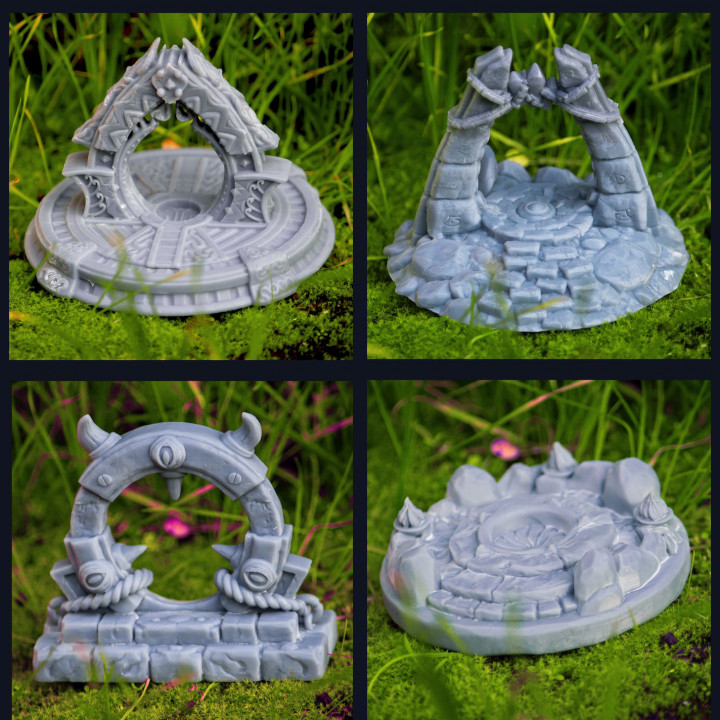 3D Printable Portals of Atarien Full Set by Safehold