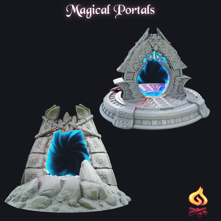 3D Printable Portals of Atarien Full Set by Safehold