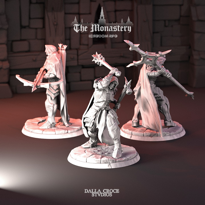 3D Printable The Monastery - The Boss Monks Character Set by Dalla ...