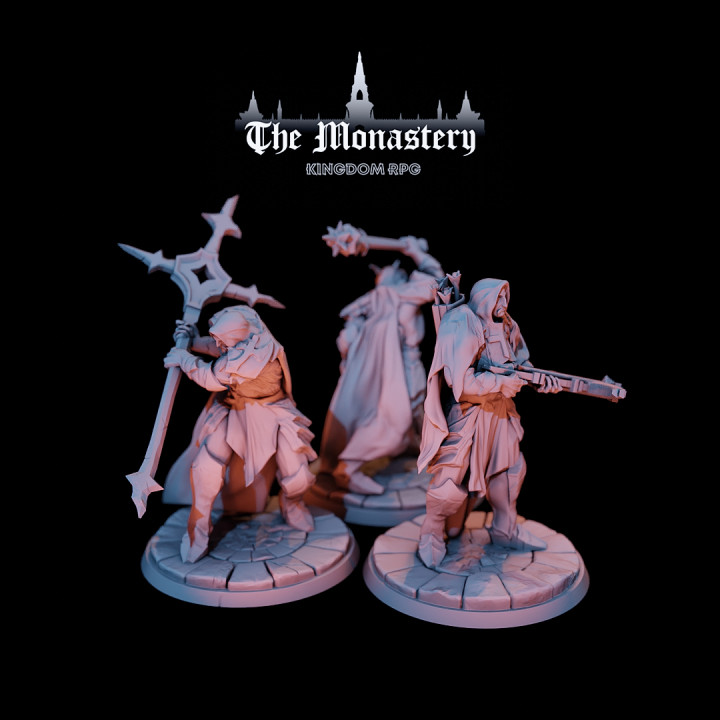 3D Printable The Monastery - The Boss Monks Character Set by Dalla ...