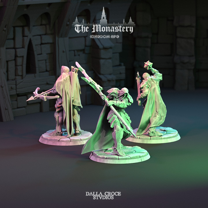 3D Printable The Monastery - The Boss Monks Character Set by Dalla ...