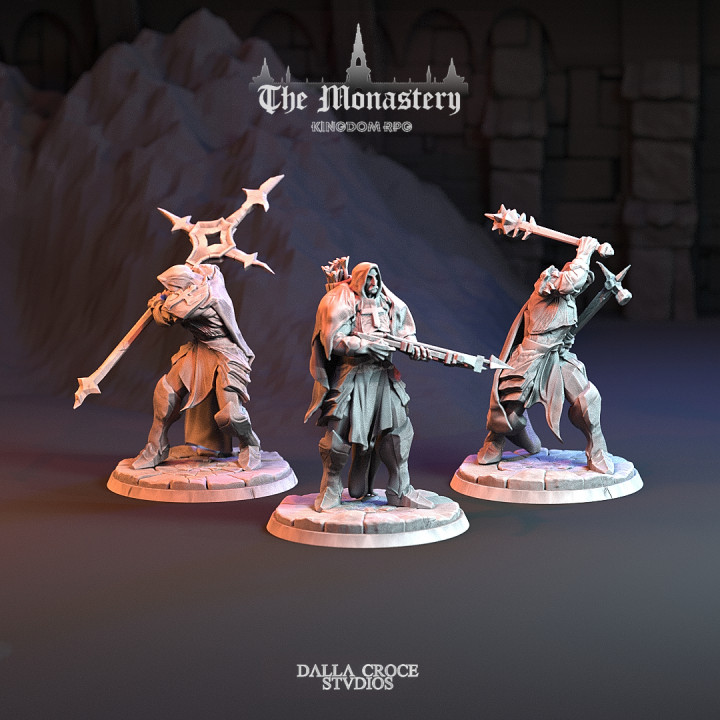 3D Printable The Monastery - The Boss Monks Character Set by Dalla ...