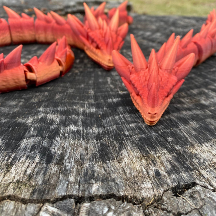 3D Printable Adalinda (The Snake Dragon) by The Dragon's Den