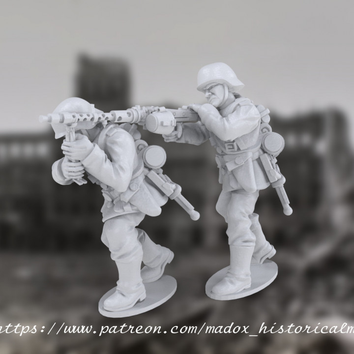 3D Printable WWII German MG teams by BattleCat Miniatures