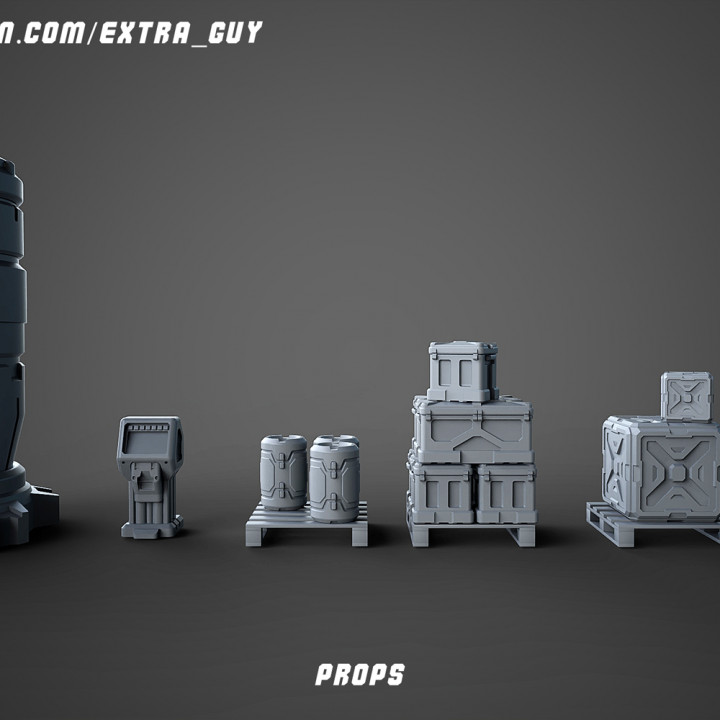 3D Printable Repair Bay Props by Extra Guy