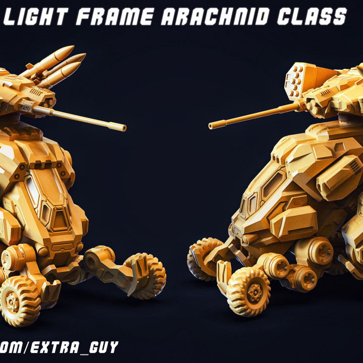 3D Printable Arachnid Class Light Frame 50mm by Extra Guy