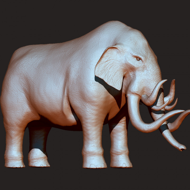 3D Printable Elephant V.1 by bySmiled