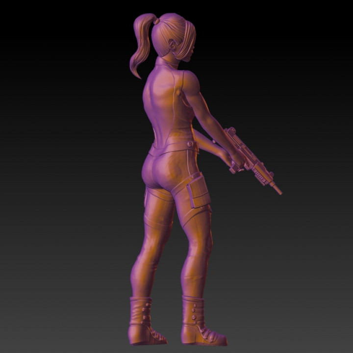 3D Printable female survivor - Rpg, z by PrintPleasure
