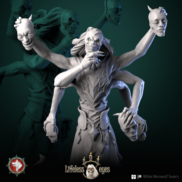 3D Printable Banshee reaper 75mm pre-supported by White Werewolf Tavern