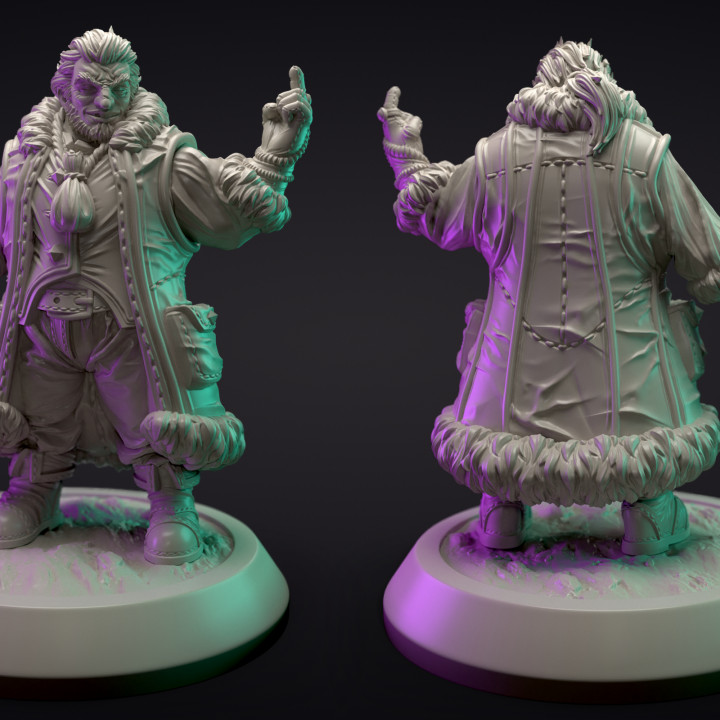 3D Printable Dwarf merchant by Sam Bolotnikov