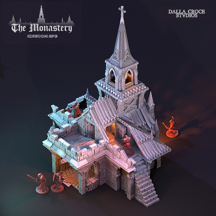 3D Printable The Monastery - Monastery Entrance + Annexes by Dalla ...