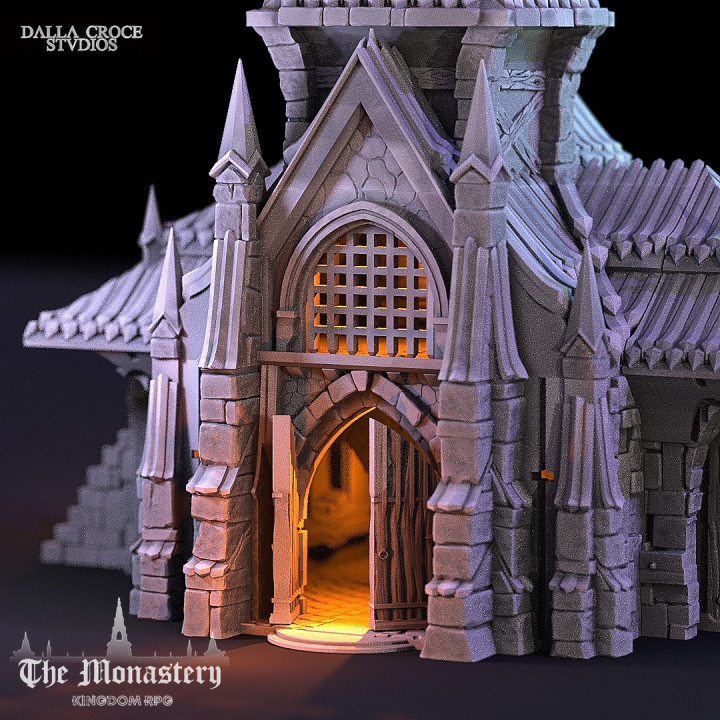 3D Printable The Monastery - Monastery Entrance + Annexes by Dalla ...