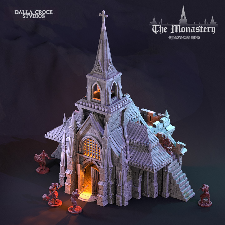 3D Printable The Monastery - Monastery Entrance + Annexes by Dalla ...