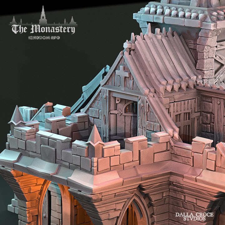 3D Printable The Monastery - Monastery Entrance + Annexes by Dalla ...
