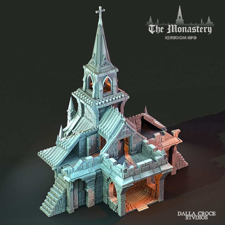 3D Printable The Monastery - Monastery Entrance + Annexes by Dalla ...