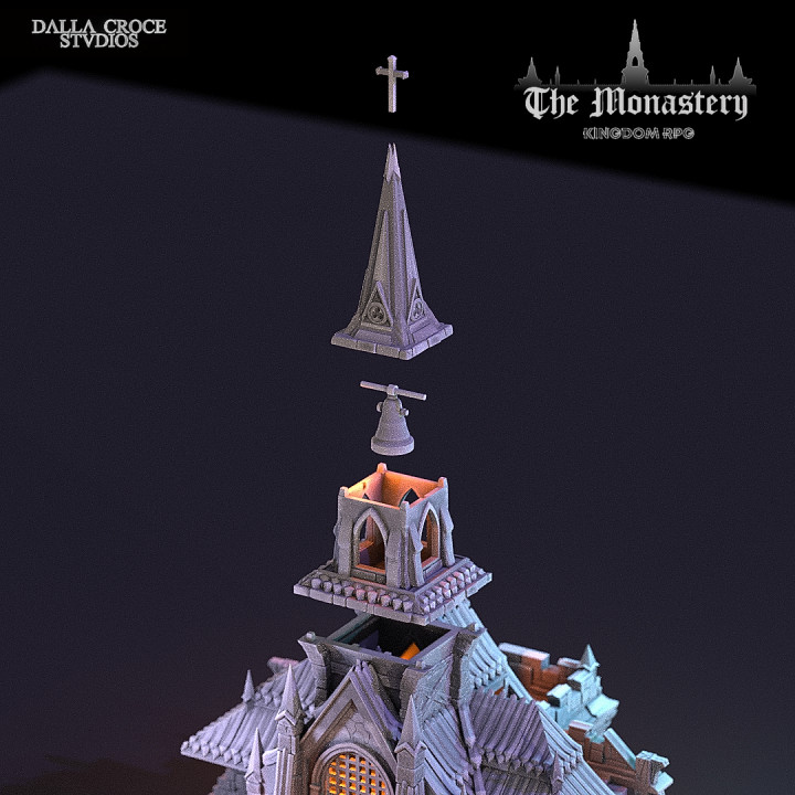 3D Printable The Monastery - Monastery Entrance + Annexes by Dalla ...