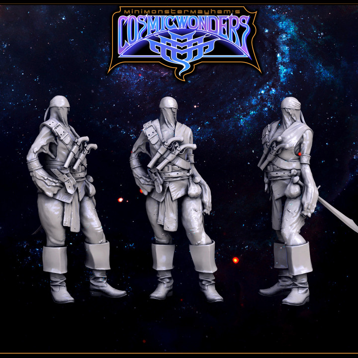 3D Printable Plasmo Pirates by Mini Monster Mayhem