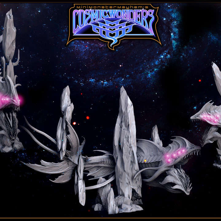 3D Printable Moray of Deep Space ( All 3 Poses) by Mini Monster Mayhem