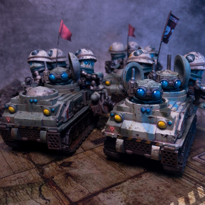 3D Printable WARPOD Rigger Guntroon 'GROAT' Light Warcrate by Flytrap ...