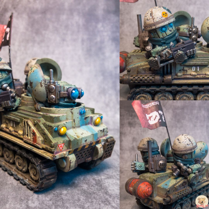 3D Printable WARPOD Rigger Guntroon 'GROAT' Light Warcrate by Flytrap ...