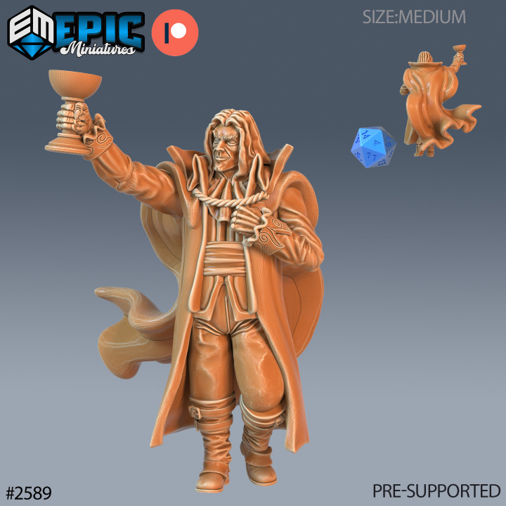 3D Printable Vampire Baron Set / Undead Master / Bat Lord / Blood ...