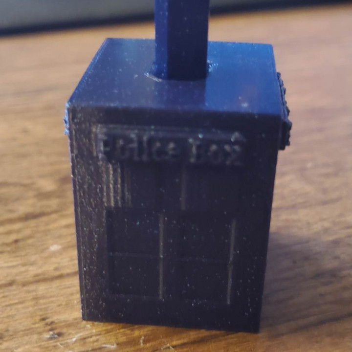 3D Printable Police Box Ornament for the Tippi Tree by Justin E. Miller