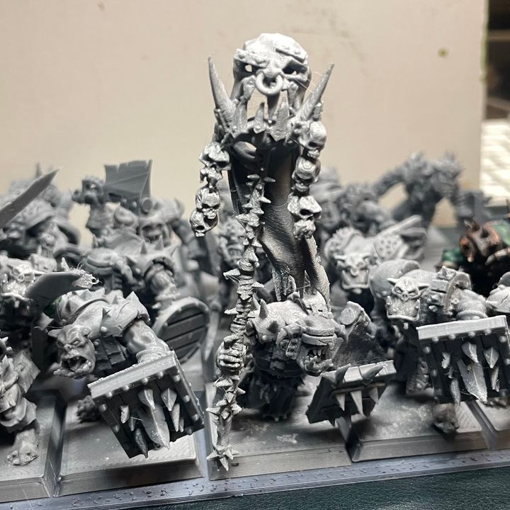 3D Print of Orc Warriors multi-part regiment by anchorite