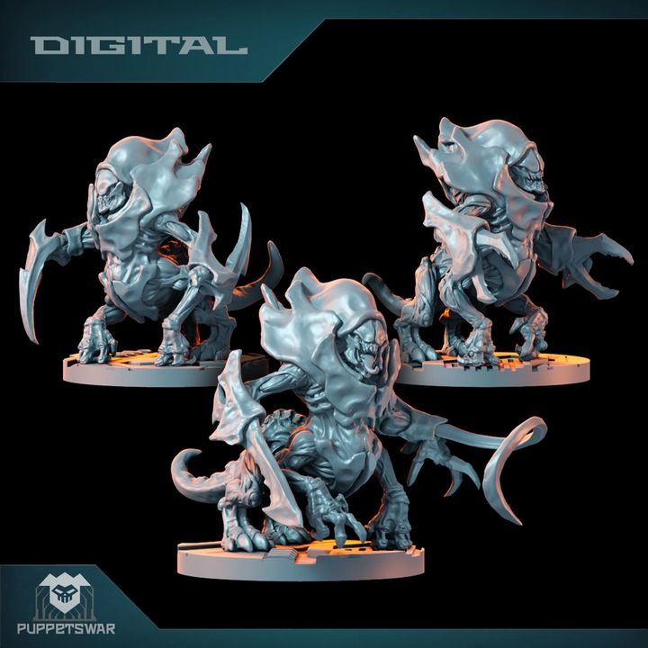 3D Printable Guard Bugs by Puppetswar Miniatures