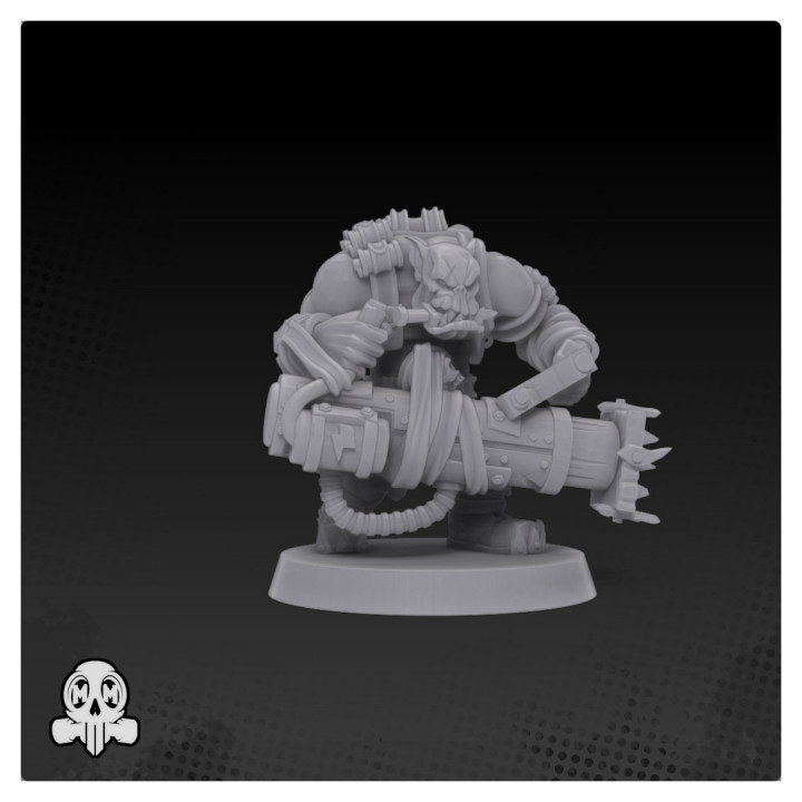3D Printable Orc 2H Breacher Commando Modular Kit by Malicious Mini's