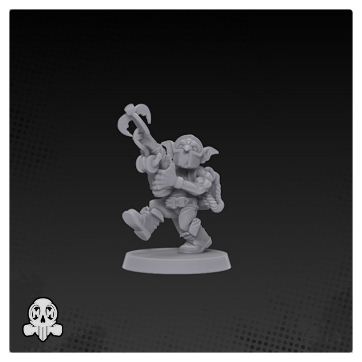 3D Printable Orc Commando Boss and Goblin Sidekick Kit by Malicious Mini's
