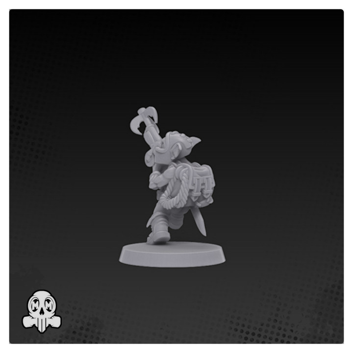 3D Printable Orc Commando Boss and Goblin Sidekick Kit by Malicious Mini's