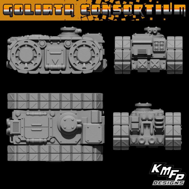 3D Printable Goliath Consortium APC (6-8mm) by KMFP Designs