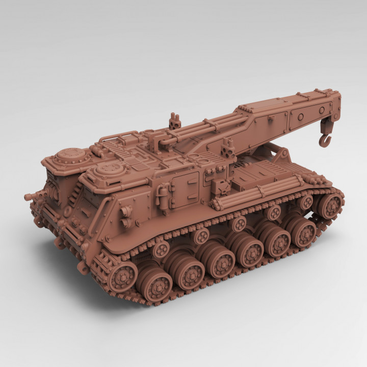 3D Printable Armoured Recovery Vehicle by Tesseract Tomb