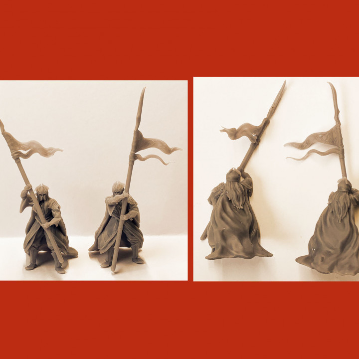 3D Printable Elf of Dark Wood ( Banner) by Dandelion in Middle Earth