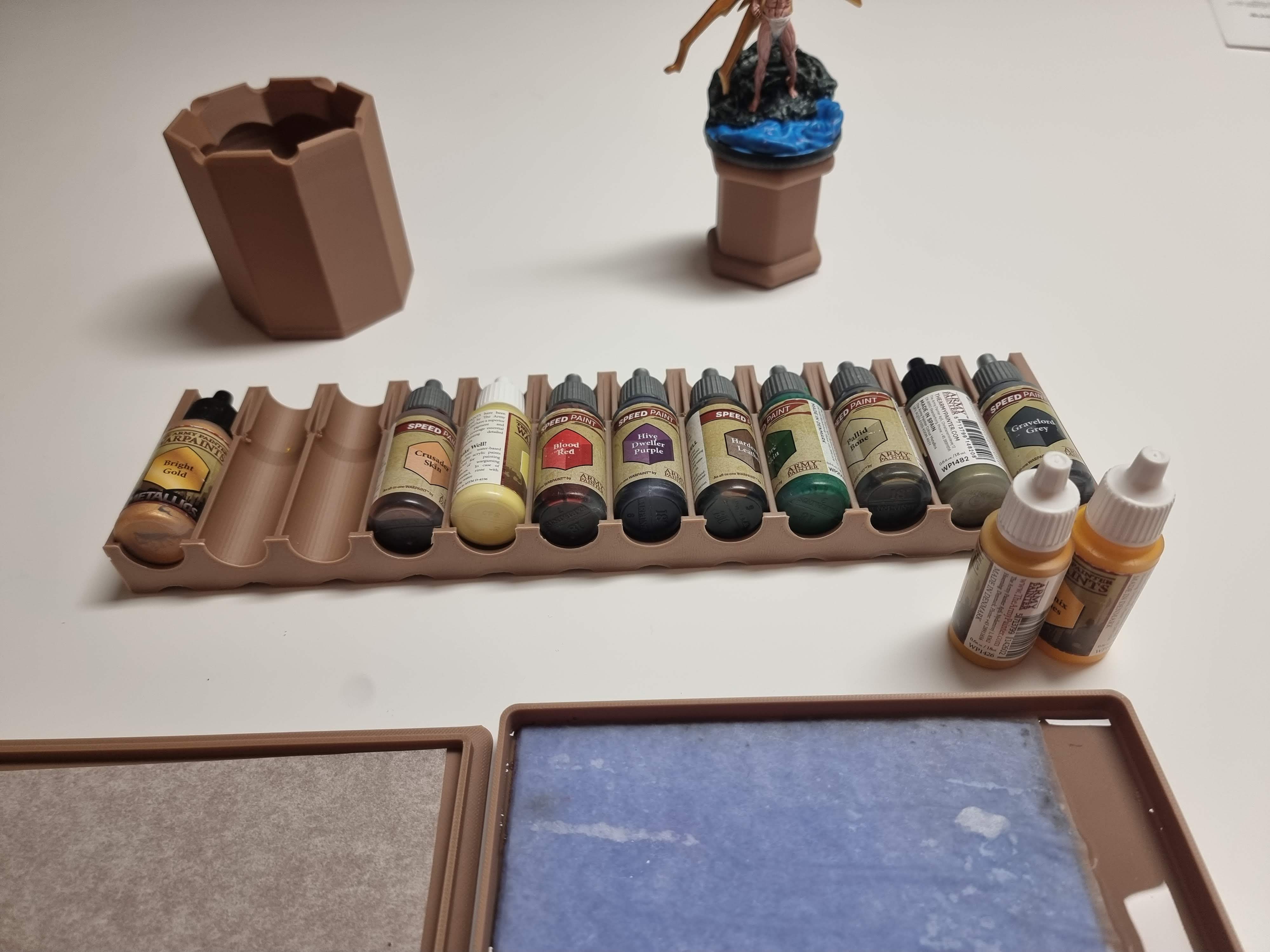 Impresión 3D de Stackable paint trays - Deluxe version de Cyrex war ...