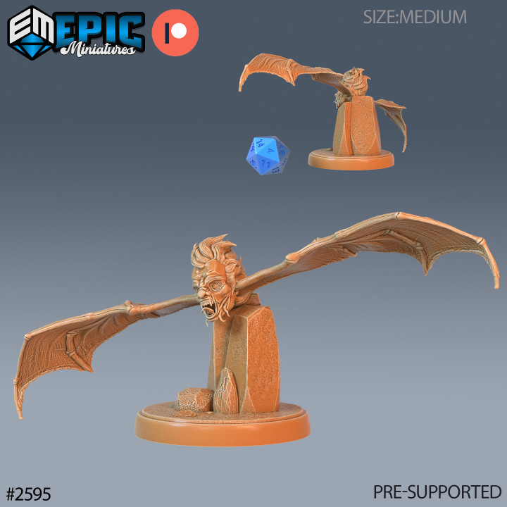 3D Printable Flying Head Set / Undead Bat Fighter / Blood Beast ...