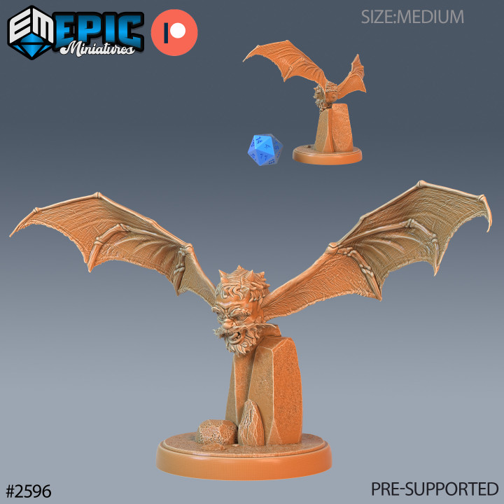3D Printable Flying Head Set / Undead Bat Fighter / Blood Beast ...