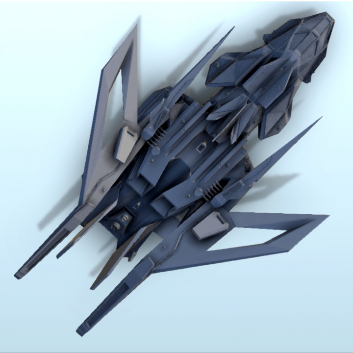 3D Printable Aether spaceship 2 - Scifi Science fiction SF Warhordes ...