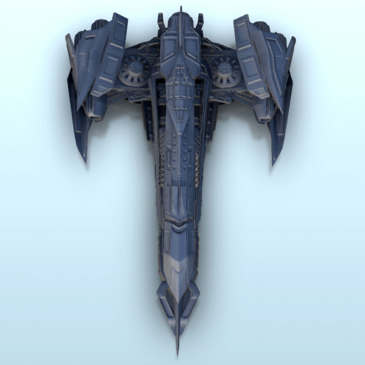 3D Printable Istrib spaceship 10 - BattleTech MechWarrior Scifi Science ...