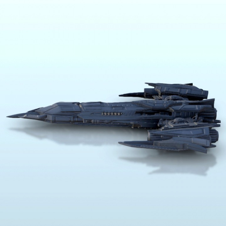3D Printable Istrib spaceship 10 - BattleTech MechWarrior Scifi Science ...