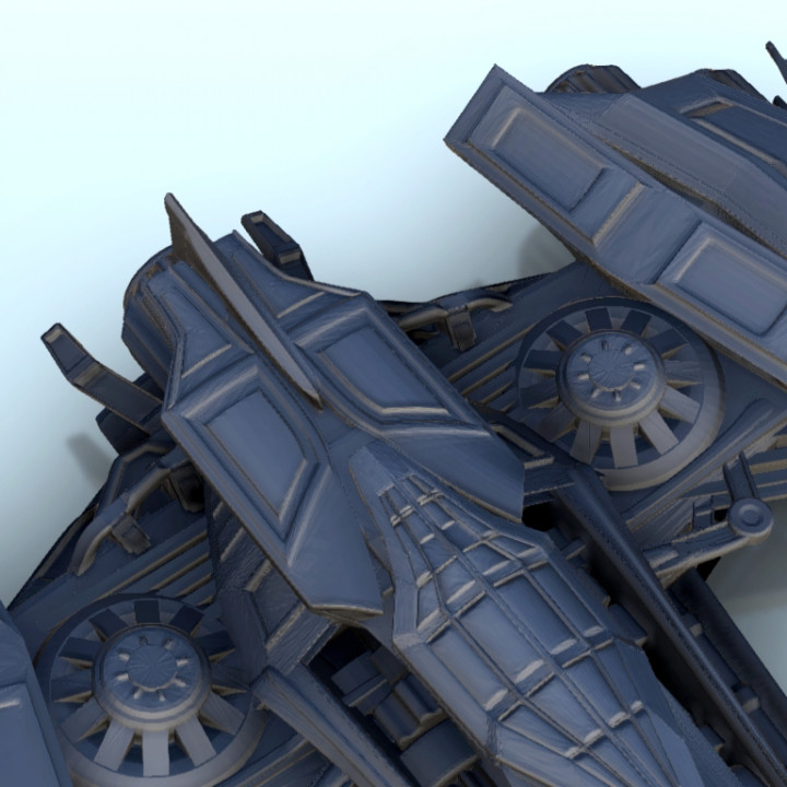 3D Printable Istrib spaceship 10 - BattleTech MechWarrior Scifi Science ...